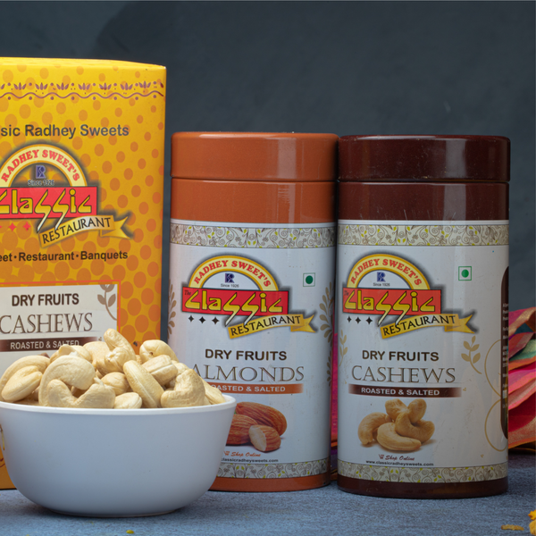 Assorted Dry Fruits Collection (2 Tins) - Classic Radhey Sweets