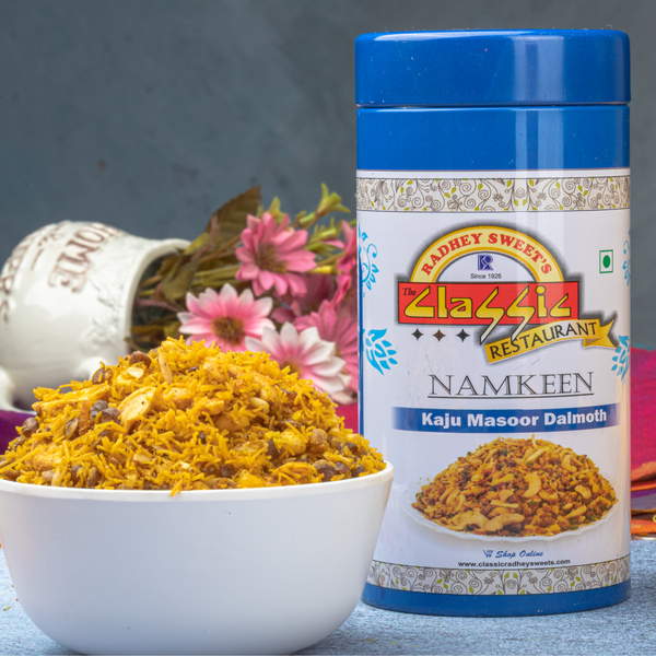 Kaju Masoor Dalmoth (200gm) - Classic Radhey Sweets