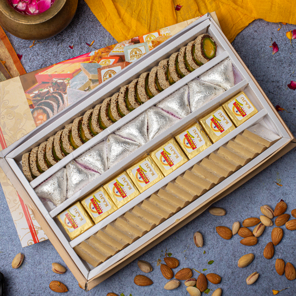 Mewa Sweets Assorted Box B (850gm) - Classic Radhey Sweets