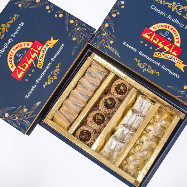 Mini Mewa Sweets Assorted Box A (400gm) - Classic Radhey Sweets